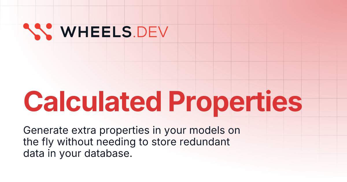 Calculated Properties | WHEELS.DEV